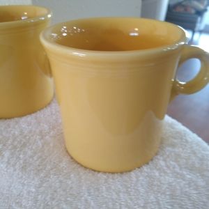 Fiestaware | Dining | Fiestaware Set Of 4 Sunflower Yellow O Ring Mug ...